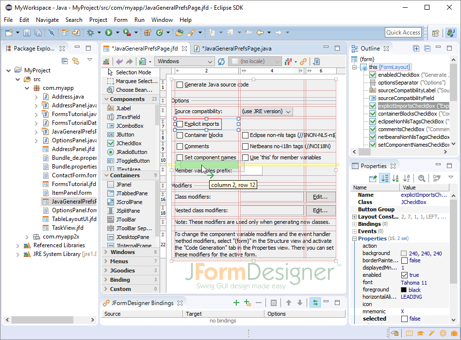 FormDev JFormDesigner Java Swing GUI Designer